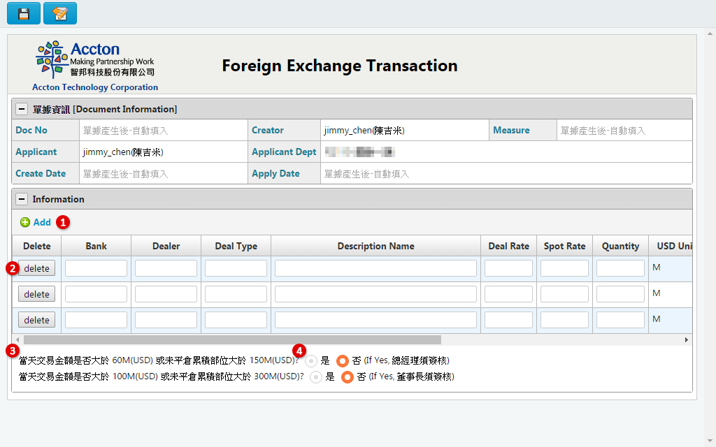 User Guide - Foreign Exchange Transaction